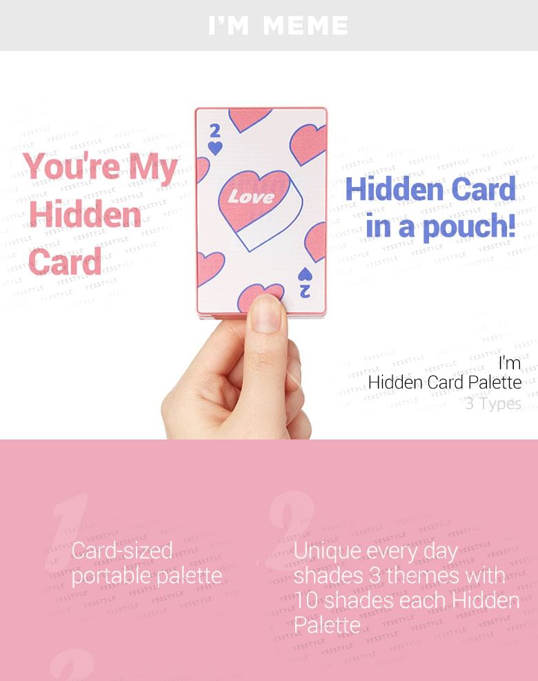 Buy I'M MEME - I'm Hidden Card Palette - 3 Types (x40) (Bulk Box) in ...