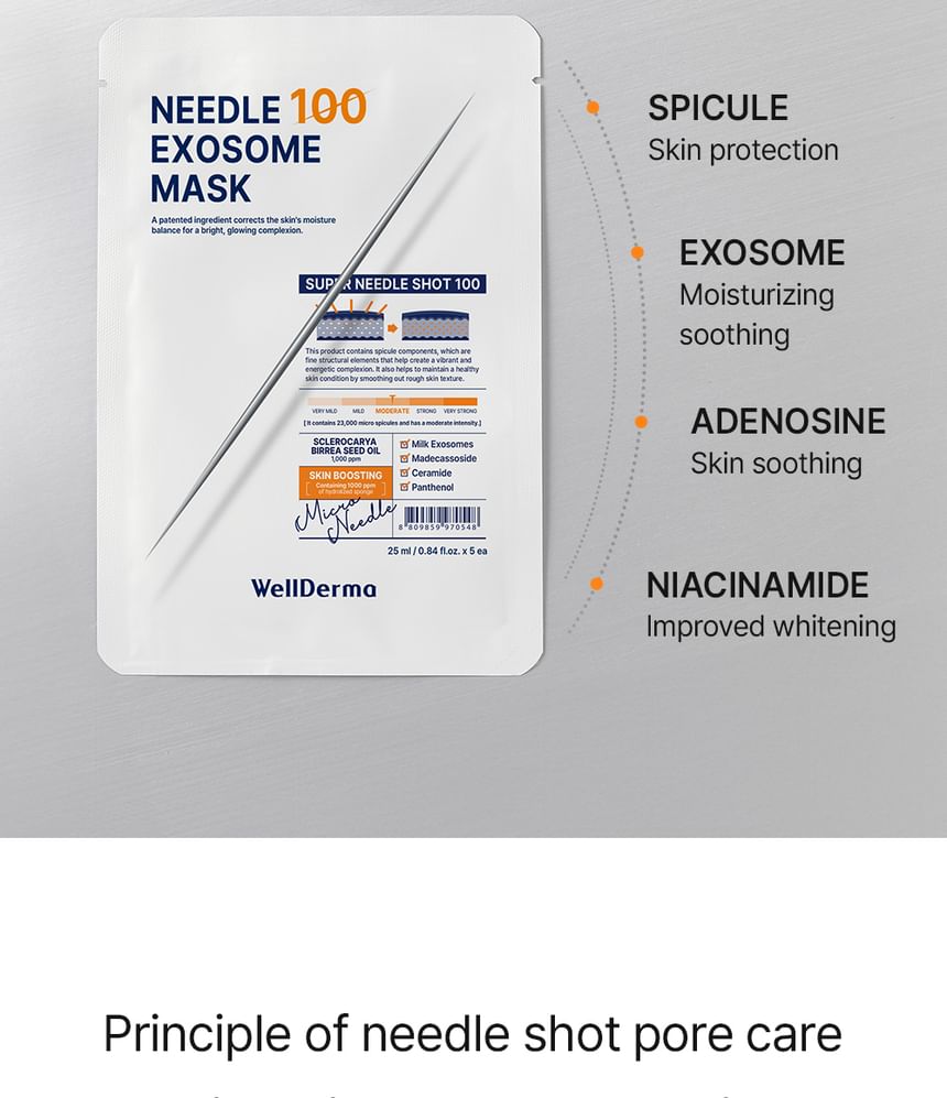Buy WellDerma - Needle Exosome Mask Pack 100 Set (x60) (Bulk Box) in ...