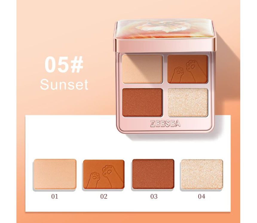 Buy ZEESEA - COLORFUL ANIMAL FOUR-COLOR EYESHADOW X05 in Bulk ...