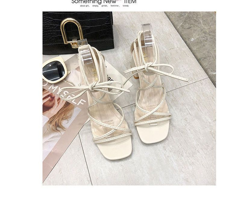Weiya Block Heel Lace Up Sandals | YesStyle