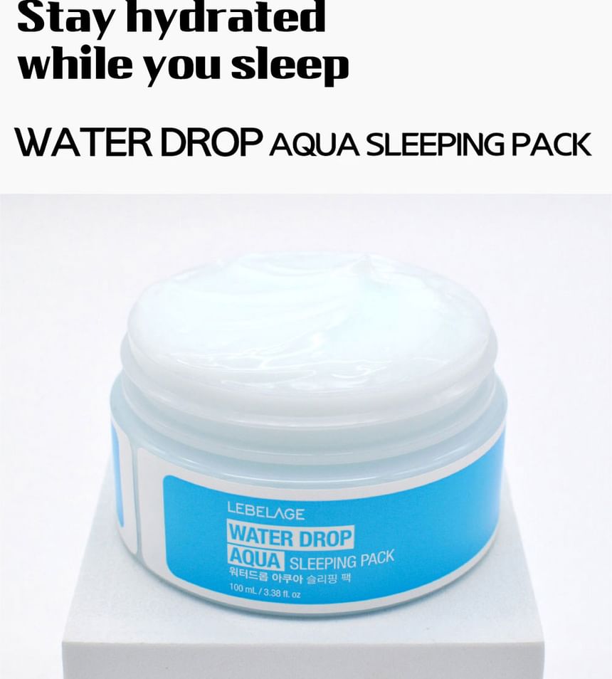 Buy LEBELAGE - Water Drop Aqua Sleeping Pack (x100) (Bulk Box) in Bulk ...