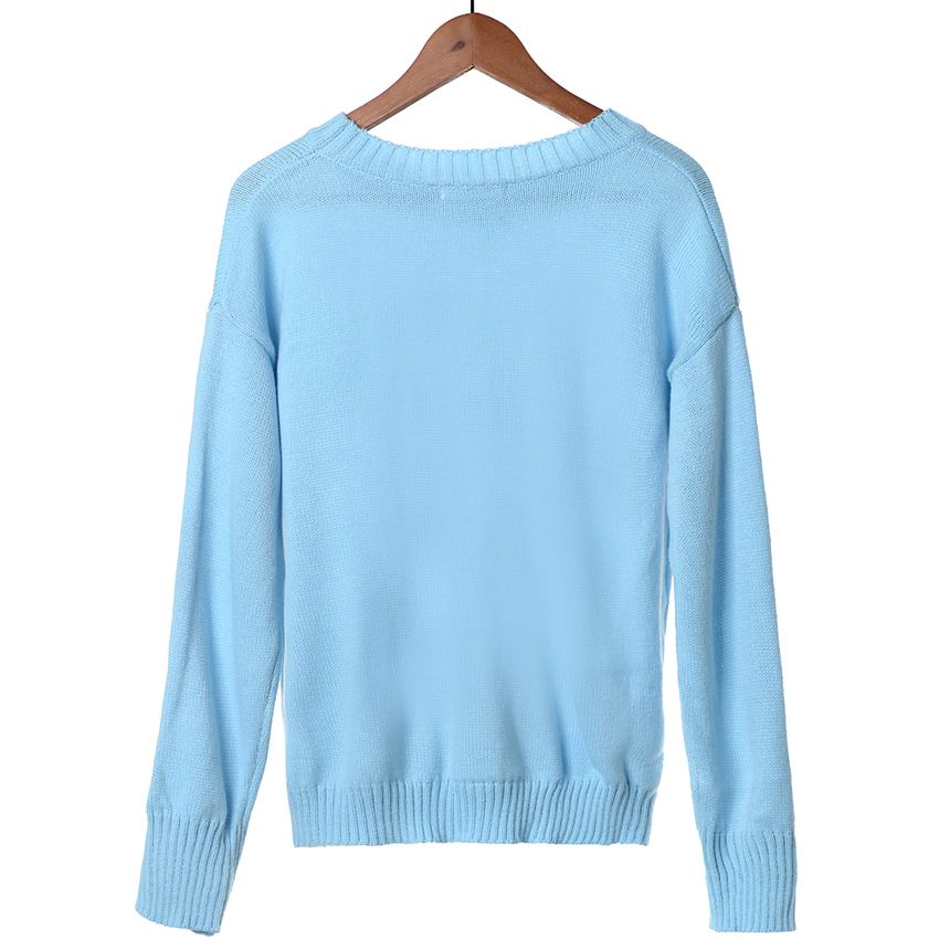 monroll Plain Knit Sweater | YesStyle