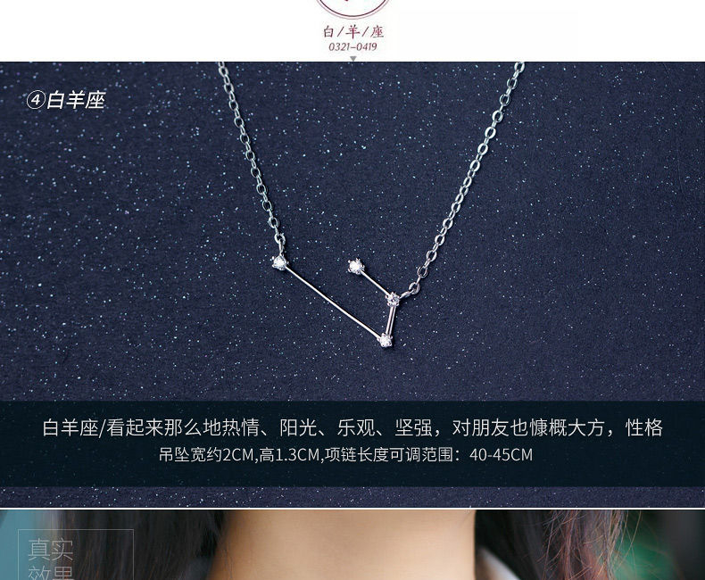 A’ROCH 925 Sterling Silver Rhinestone Necklace | YesStyle