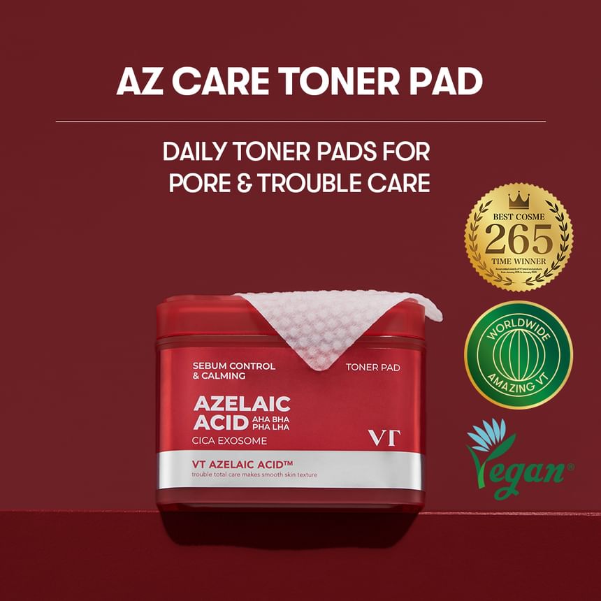 Buy VT - AZ Care Toner Pad 60 pads in Bulk | AsianBeautyWholesale.com