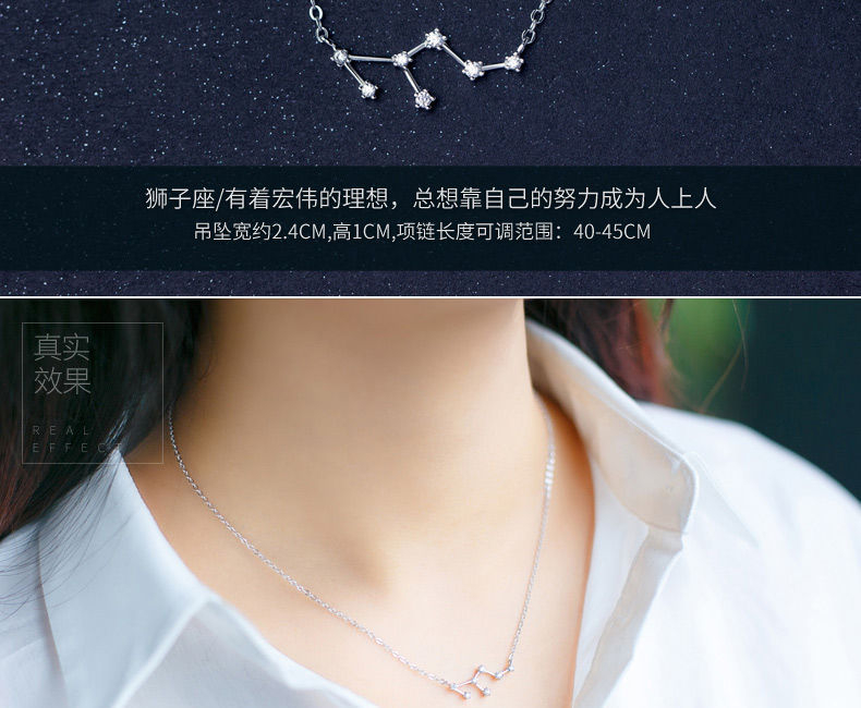 A’ROCH 925 Sterling Silver Rhinestone Necklace | YesStyle