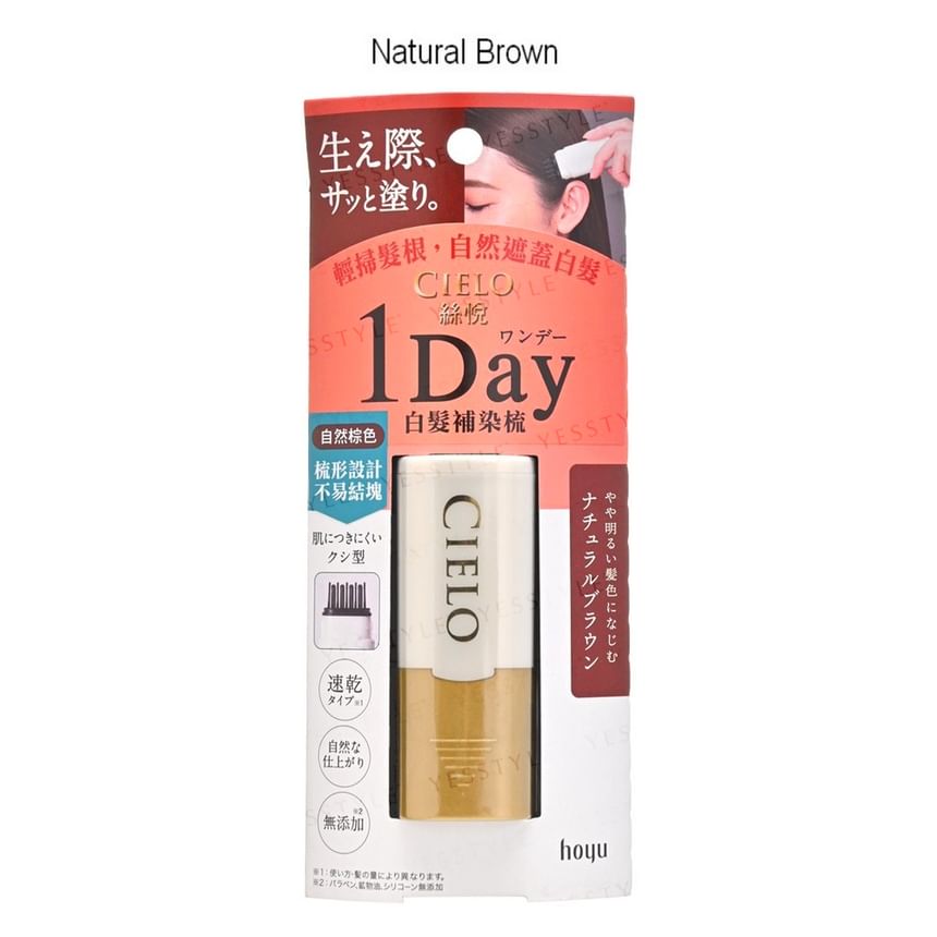 Buy hoyu - Cielo 1 Day Cover Gray Hair Color Comb in Bulk | AsianBeautyWholesale.com