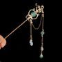 YUGO - Retro Faux Crystal Hair Stick / Dangle Earring / Set | YesStyle