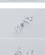 A’ROCH - 925 Sterling Silver Star Swirl Earrings | YesStyle