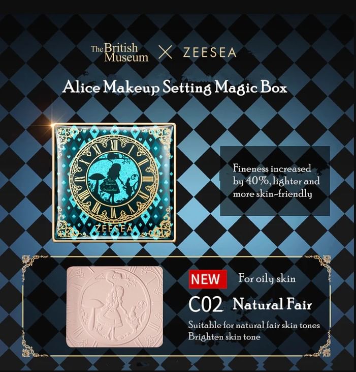 Buy ZEESEA - Alice in Wonderland Series Oil Control Matte Pressed Powder - 2 Colors in Bulk ...