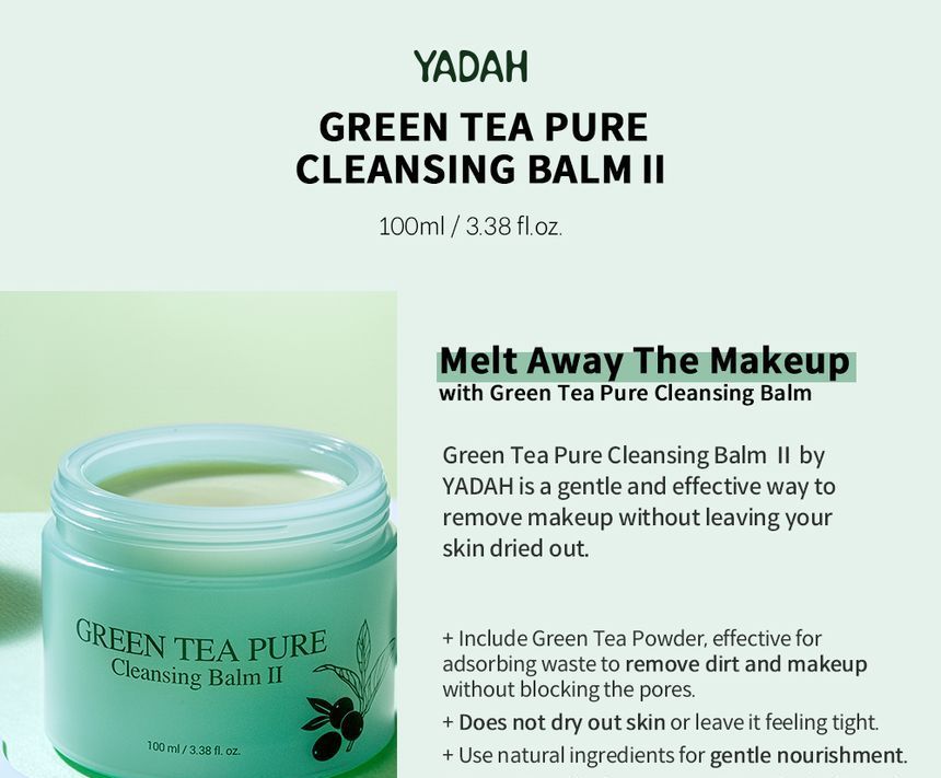 Buy YADAH - Green Tea Pure Cleansing Balm II in Bulk ...
