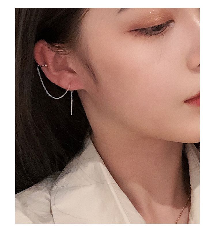 Ticoo Alloy Cuff Threader Earrings | YesStyle