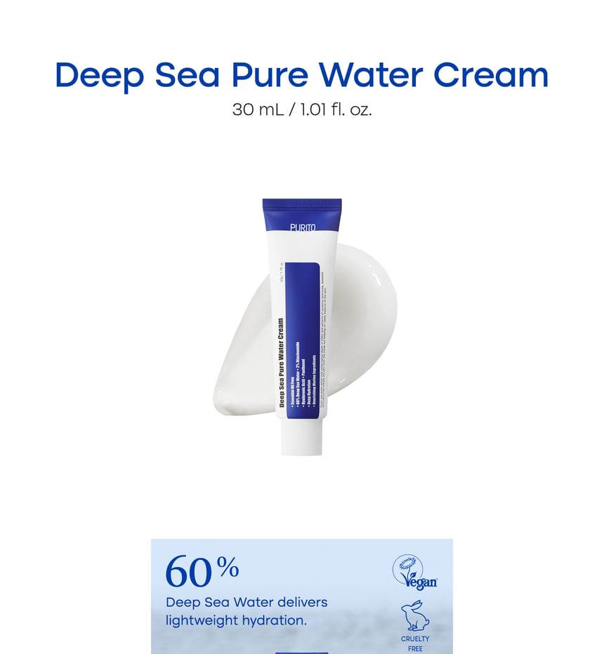 Buy Purito SEOUL - Deep Sea Pure Water Cream in Bulk ...