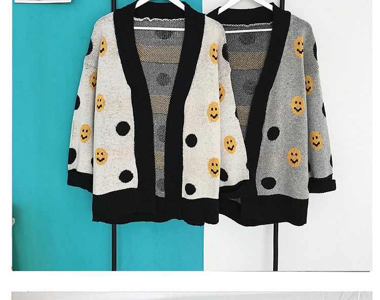 Puani Smiley Face Cardigan | YesStyle