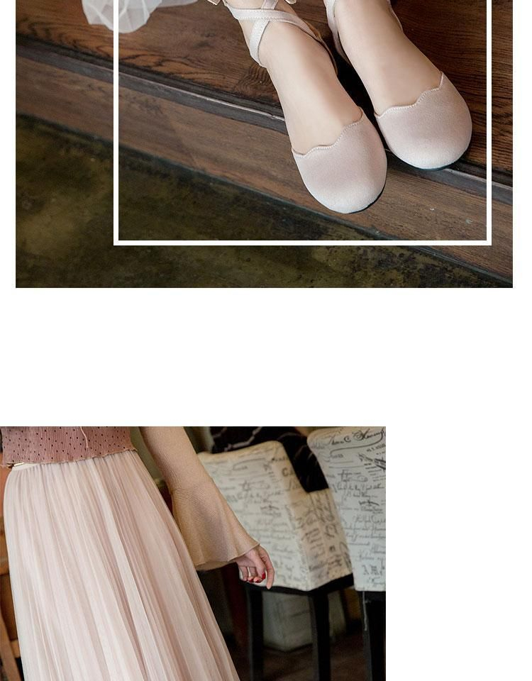 Freesia Faux Suede Lace Up Ballerina Flats | YesStyle