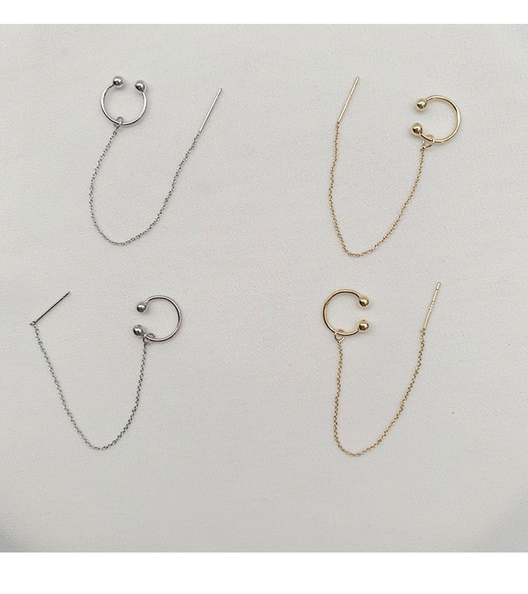 Ticoo Alloy Cuff Threader Earrings | YesStyle