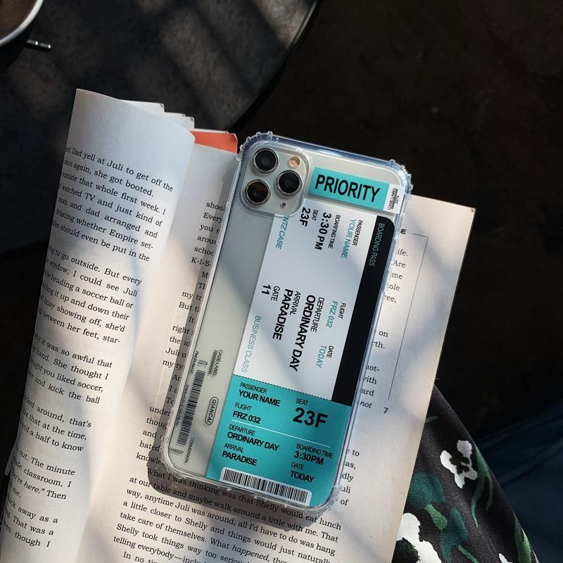 Huella Air Tickets Phone Case For iPhone 7 / 7 Plus / 8 / 8 Plus / X ...