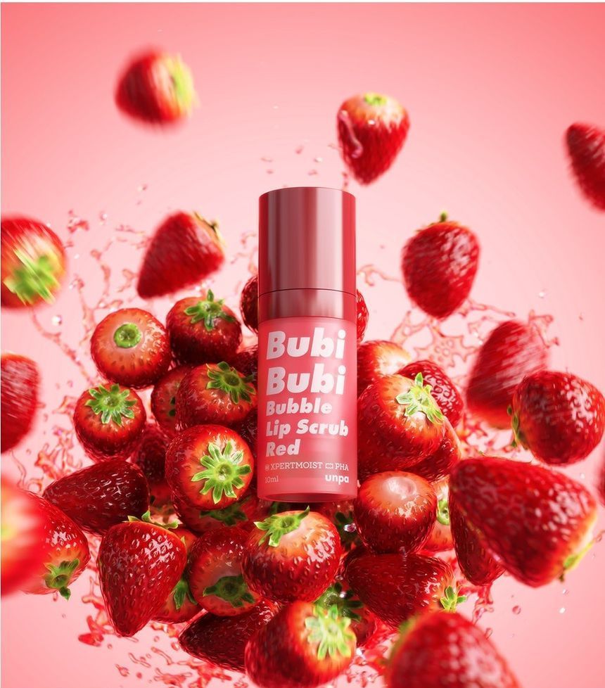 Buy unpa - Bubi Bubi Bubble Lip Scrub Red in Bulk ...