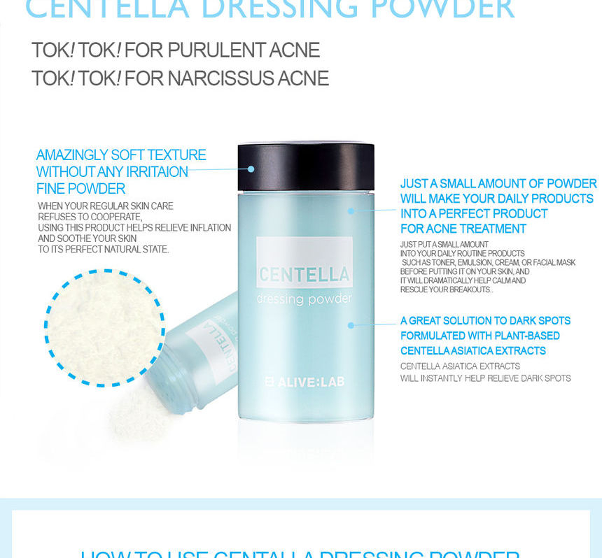 ALIVE:LAB Centella Dressing Powder | YesStyle