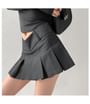 Shira - Low-Waist V-Shape Pleated Mini Skirt in 6 Colors | YesStyle