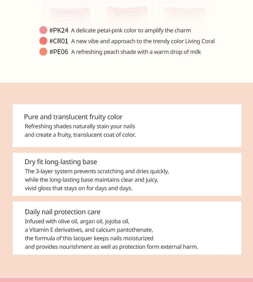 3CE Nail Lacquer Mood For Blossom Edition - 3 Colors | YesStyle