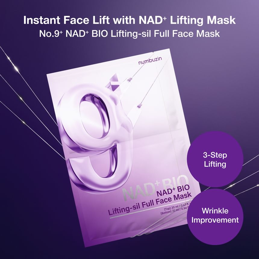 Buy numbuzin - No.9 NAD Bio Lifting-sil Full Face Mask 1 sheet (x200 ...