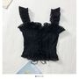 Lemongrass - Ruffled Sleeveless Chiffon Top | YesStyle