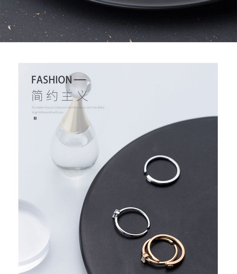 A’ROCH 925 Sterling Silver Rhinestone Ring | YesStyle