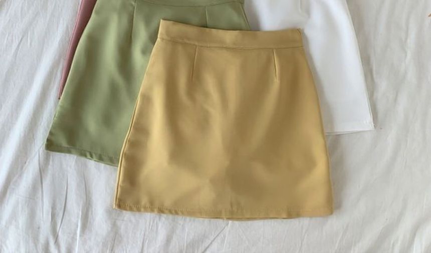 ANORA Plain A-Line Skirt | YesStyle