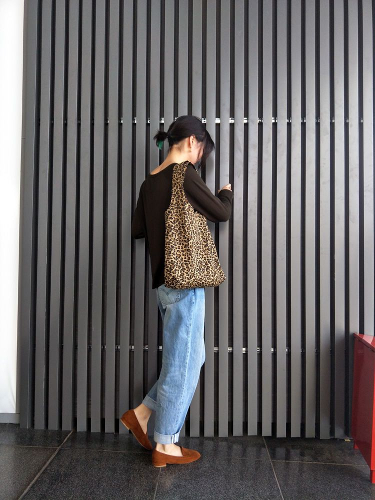 Basaran Leopard Print Canvas Tote Bag | YesStyle