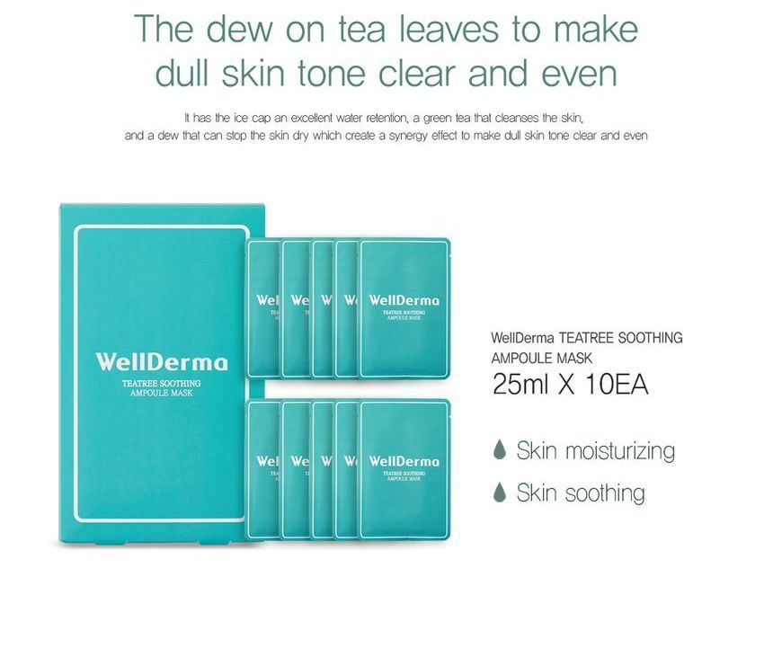 Buy WellDerma - TeaTree Soothing Ampoule Mask Set in Bulk ...