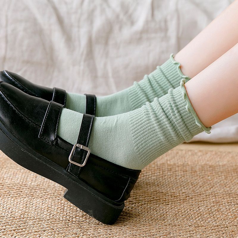 Mimiyu Set of 5: Lettuce Edge Socks | YesStyle