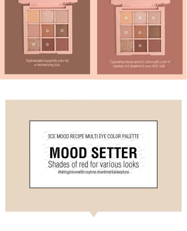 3CE Mood Recipe Multi Eye Color Palette - 3 Types | YesStyle