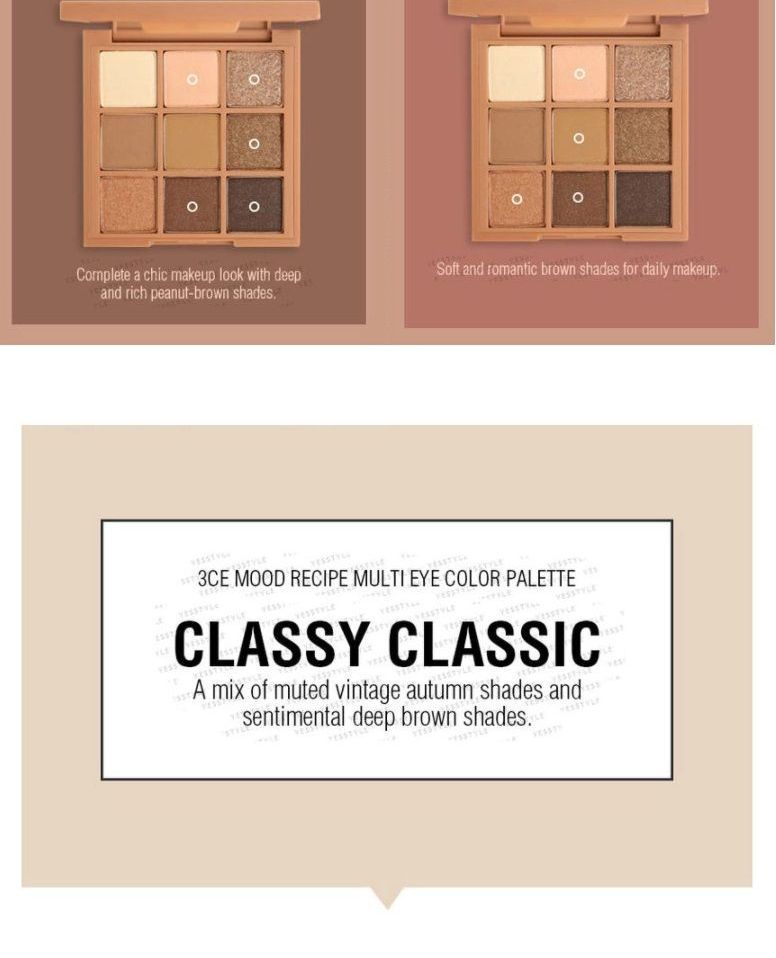 3CE Mood Recipe Multi Eye Color Palette - 3 Types | YesStyle