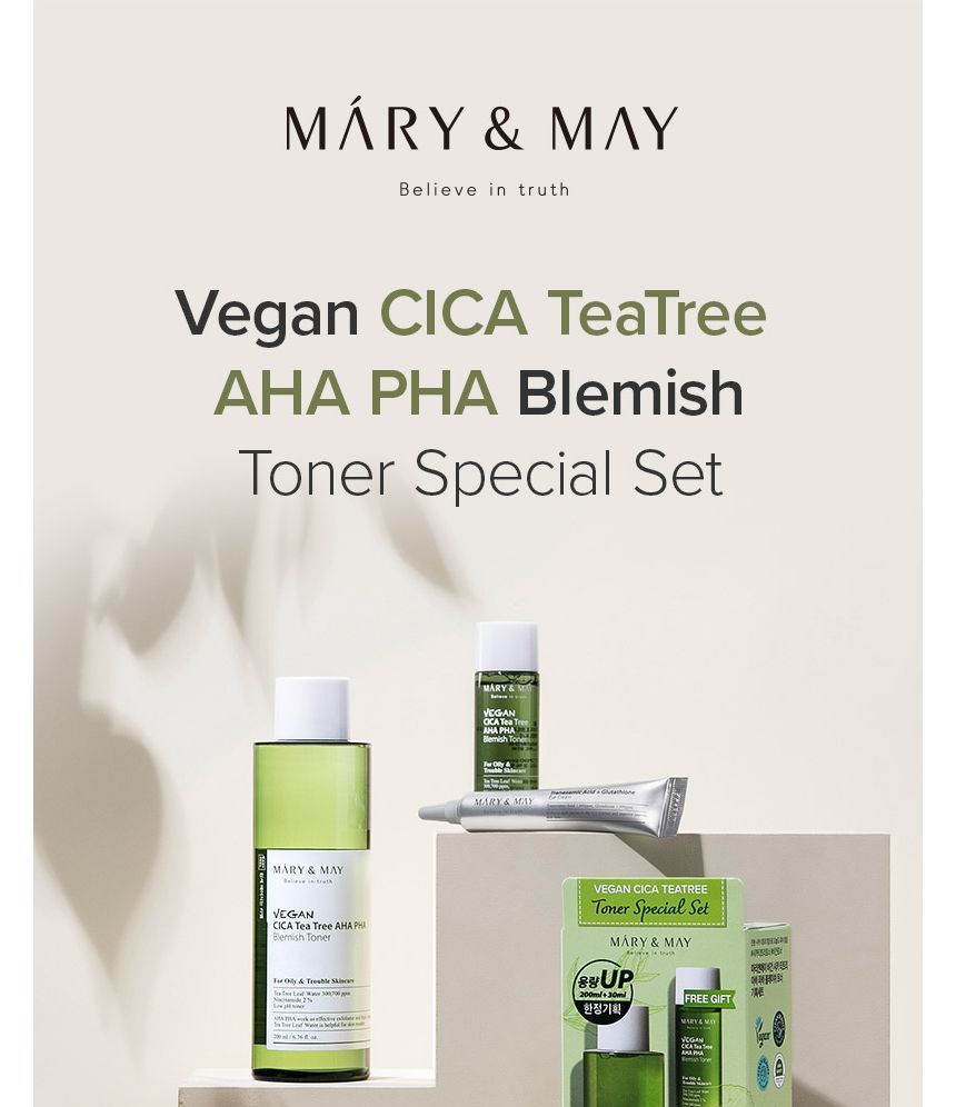 Buy Mary&May - Vegan Cica Tea Tree Toner Special Set (x20) (Bulk Box ...