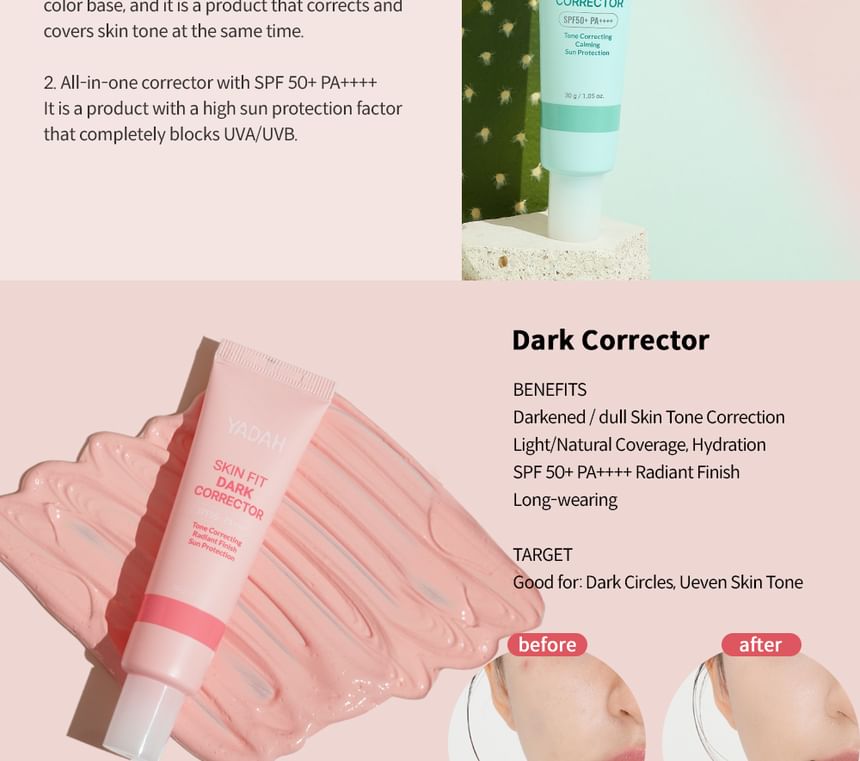 Buy YADAH - Skin Fit Red Corrector in Bulk | AsianBeautyWholesale.com