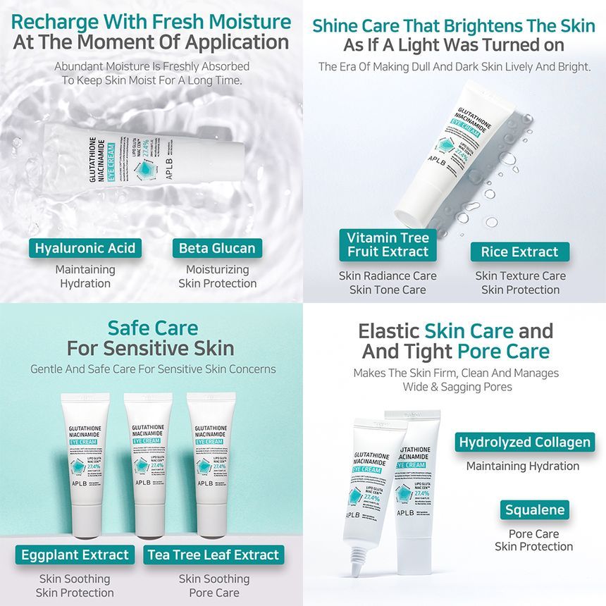 Buy APLB - Glutathione Niacinamide Eye Cream in Bulk ...