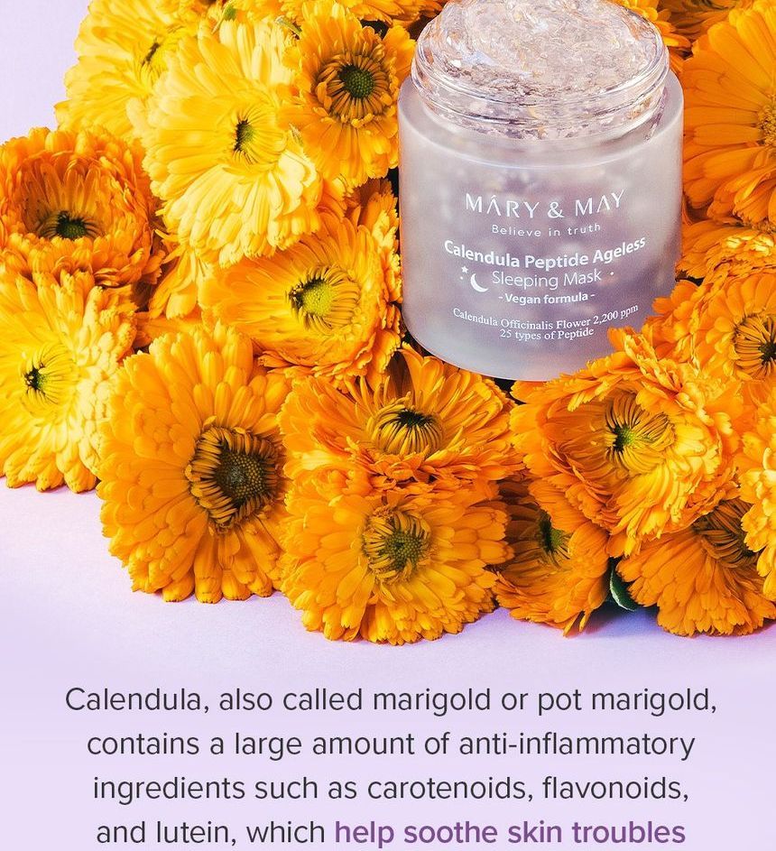 Buy Mary&May - Calendula Peptide Ageless Sleeping Mask Mini in Bulk ...