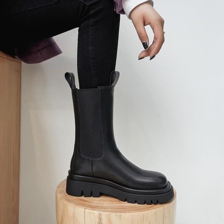 Pretty In Boots Mid Calf Chelsea Boots Yesstyle