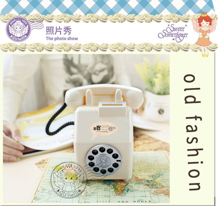 KAZZED Retro Telephone Coin Bank | YesStyle