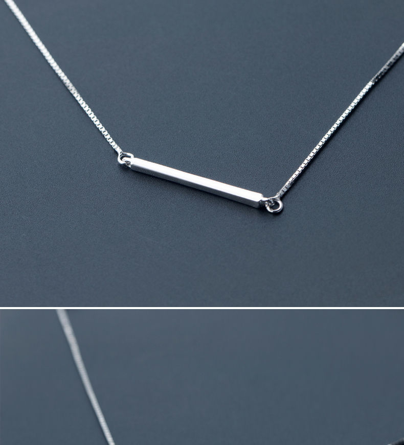 A’ROCH 925 Sterling Silver Bar Necklace | YesStyle