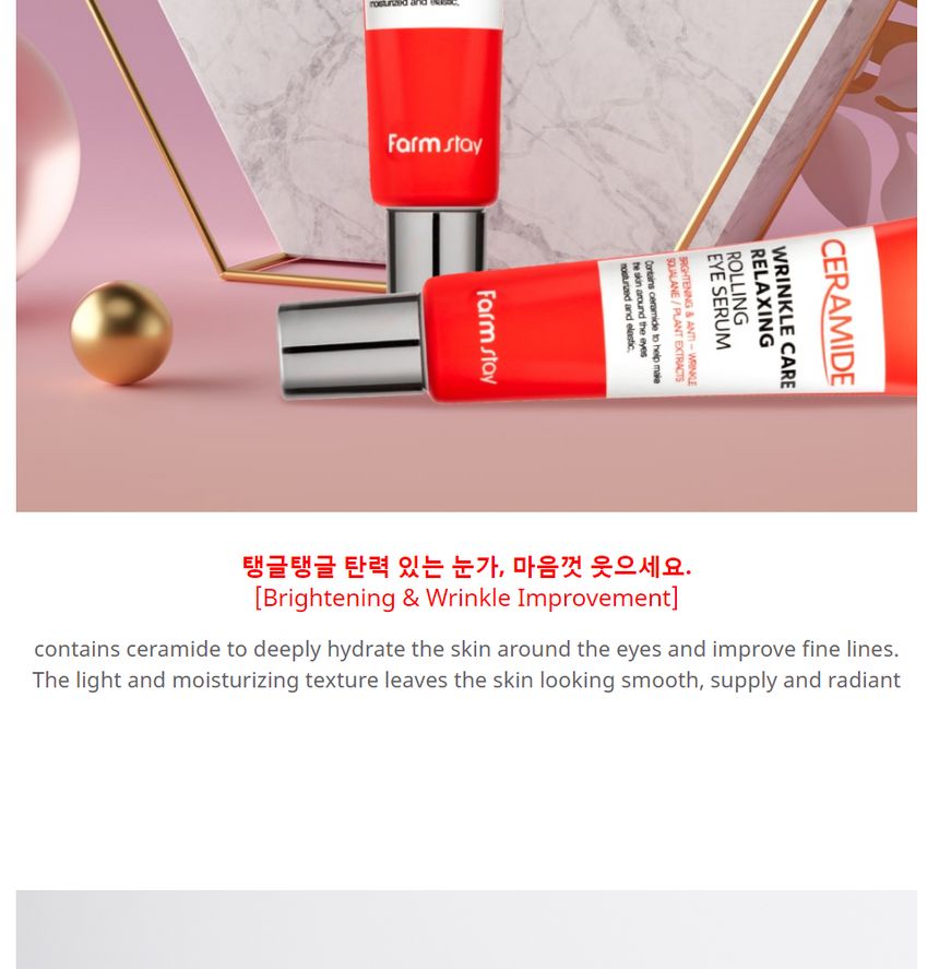 Buy Farm Stay - Ceramide Wrinkle Care Relaxing Rolling Eye Serum in ...