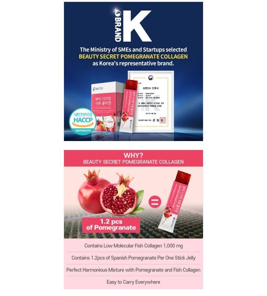 Buy BOTO - Beauty Secret Pomegranate Collagen in Bulk ...