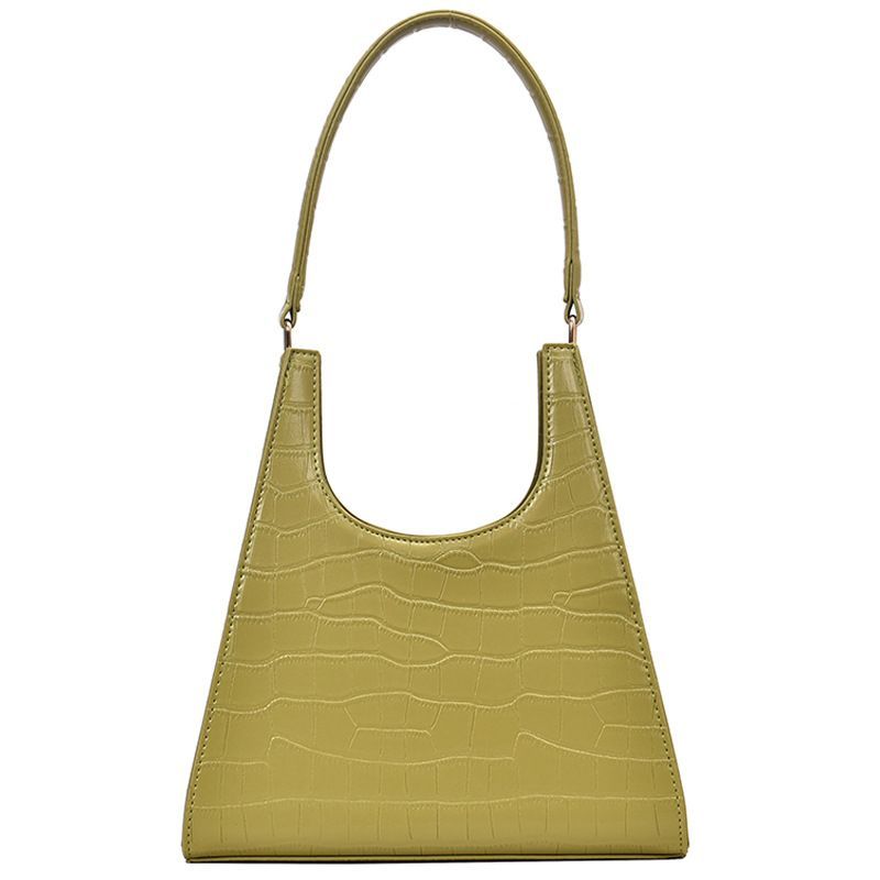 BAGSHOW Croc Grain Faux Leather Shoulder Bag | YesStyle