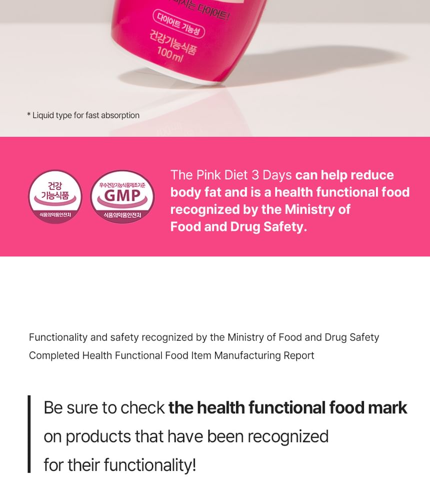 Buy grn+ - The Pink Diet 3 Days Season 2 in Bulk | AsianBeautyWholesale.com