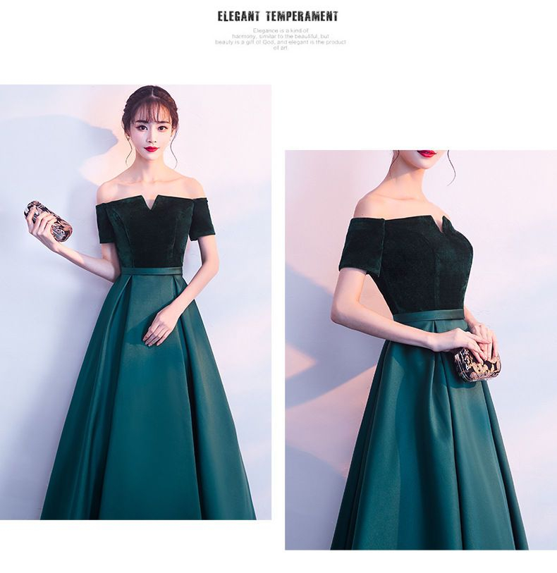 Wonhi Off Shoulder A-Line Evening Gown | YesStyle