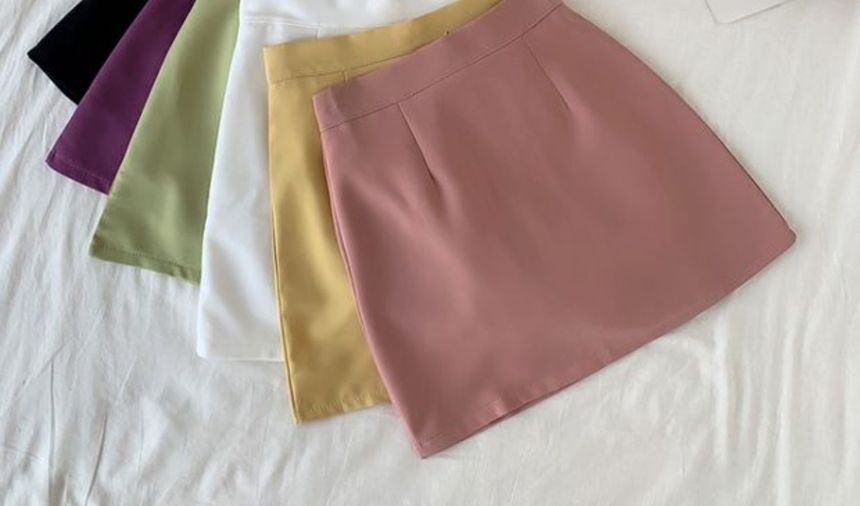 ANORA Plain A-Line Skirt | YesStyle