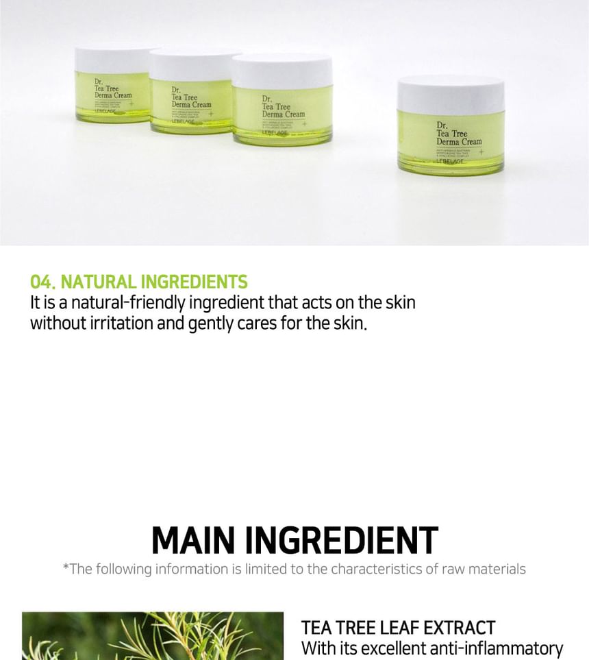 Buy LEBELAGE - Dr. Tea Tree Derma Cream in Bulk | AsianBeautyWholesale.com