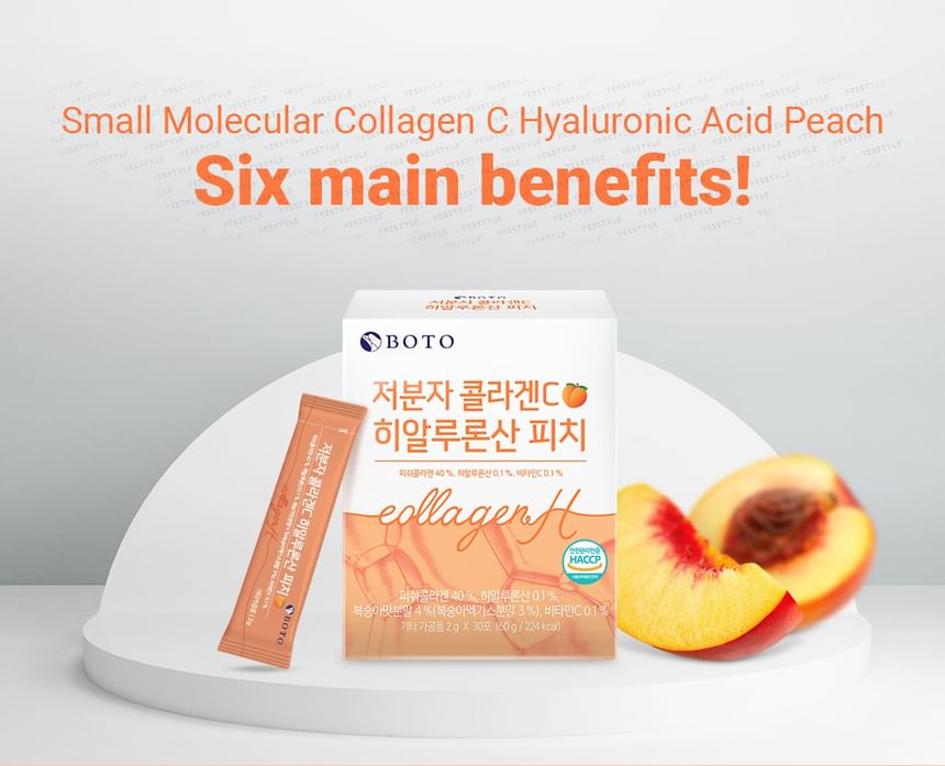 Buy BOTO - Small Molecular Collagen C Hyaluronic Acid Peach in Bulk ...