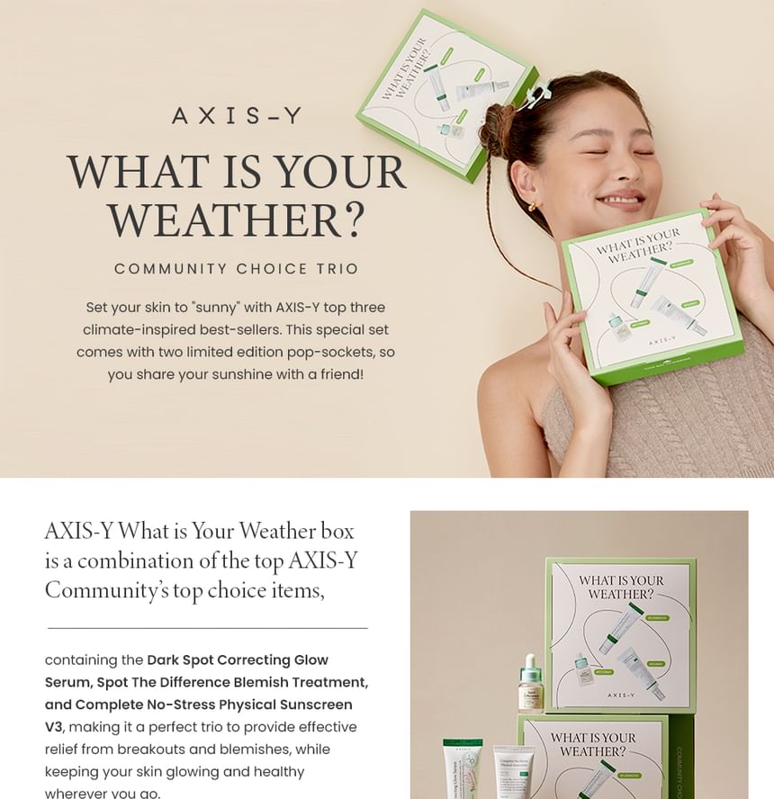Buy AXIS - Y - What Is Your Weather Beauty Box (x10) (Bulk Box) in Bulk ...