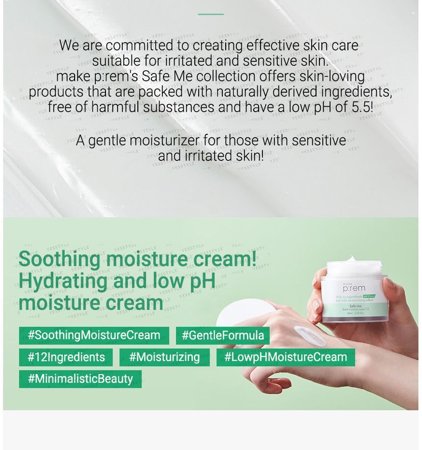 make p:rem Safe Me. Relief Moisture Cream 12 | YesStyle